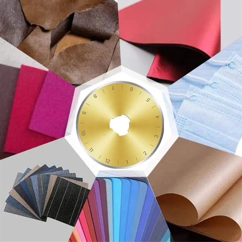 Cutlix – 10PCS Titanium Coated Rotary Cutter Blades – thecraftyculture