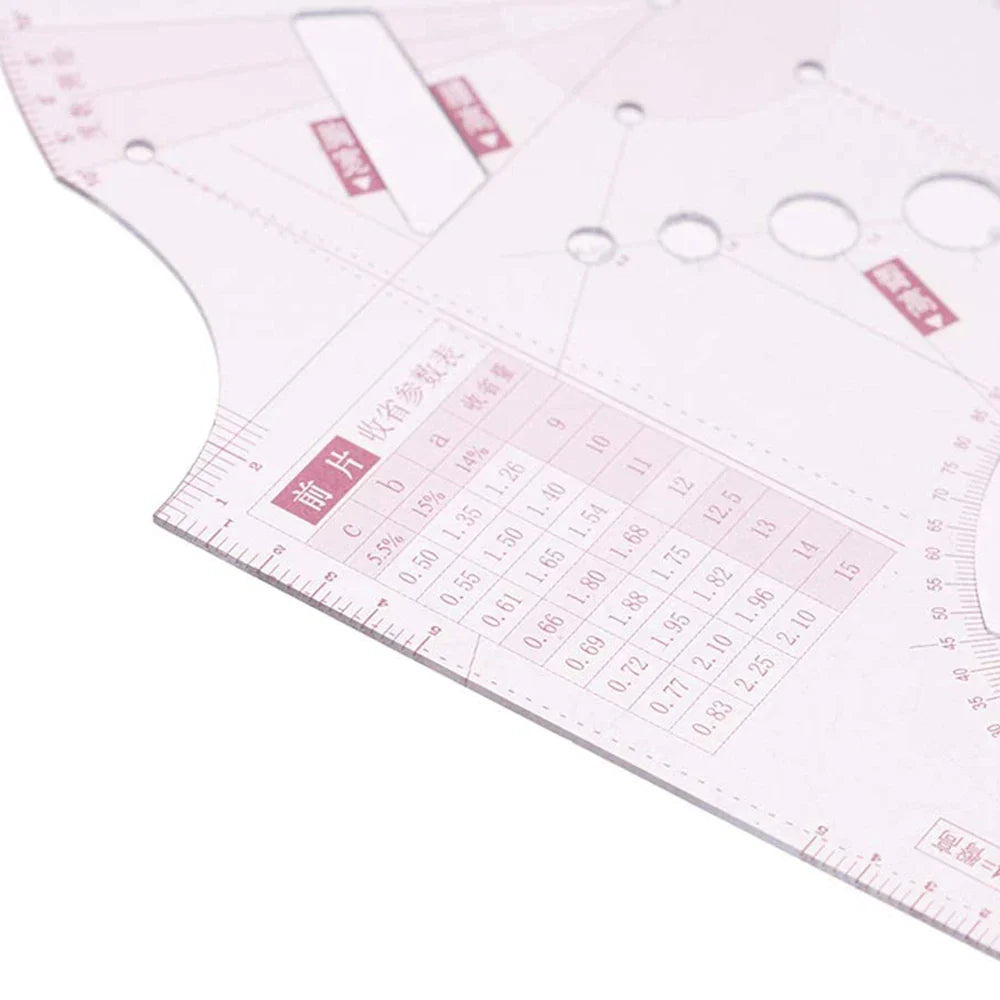3pcs Plastic French Curve Metric Sewing Ruler Measure For Dressmaking ...