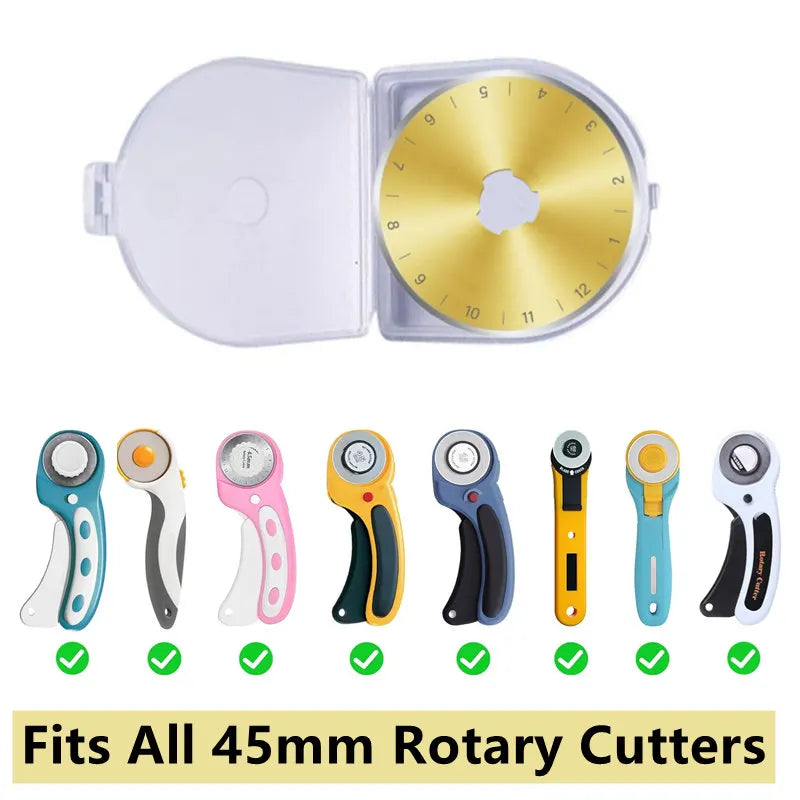 Cutlix – 10PCS Titanium Coated Rotary Cutter Blades – thecraftyculture